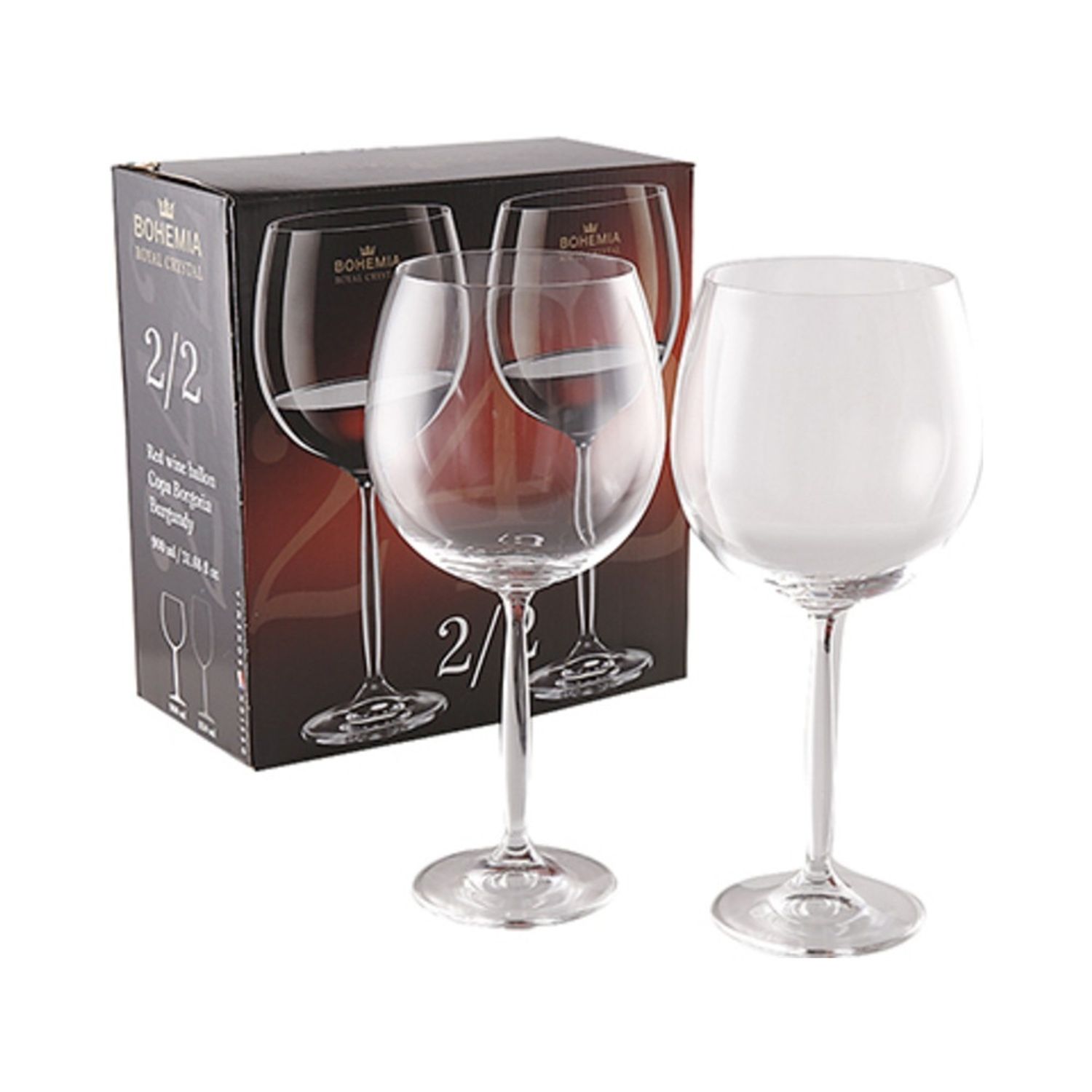 Set x2 de Copas Cristal de Bohemia 850 ml para Degustación