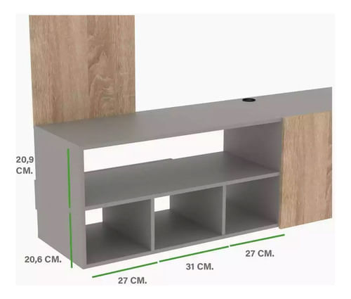 Mueble Rack Tv Hasta 65 Centro De Entretenimiento Flotante